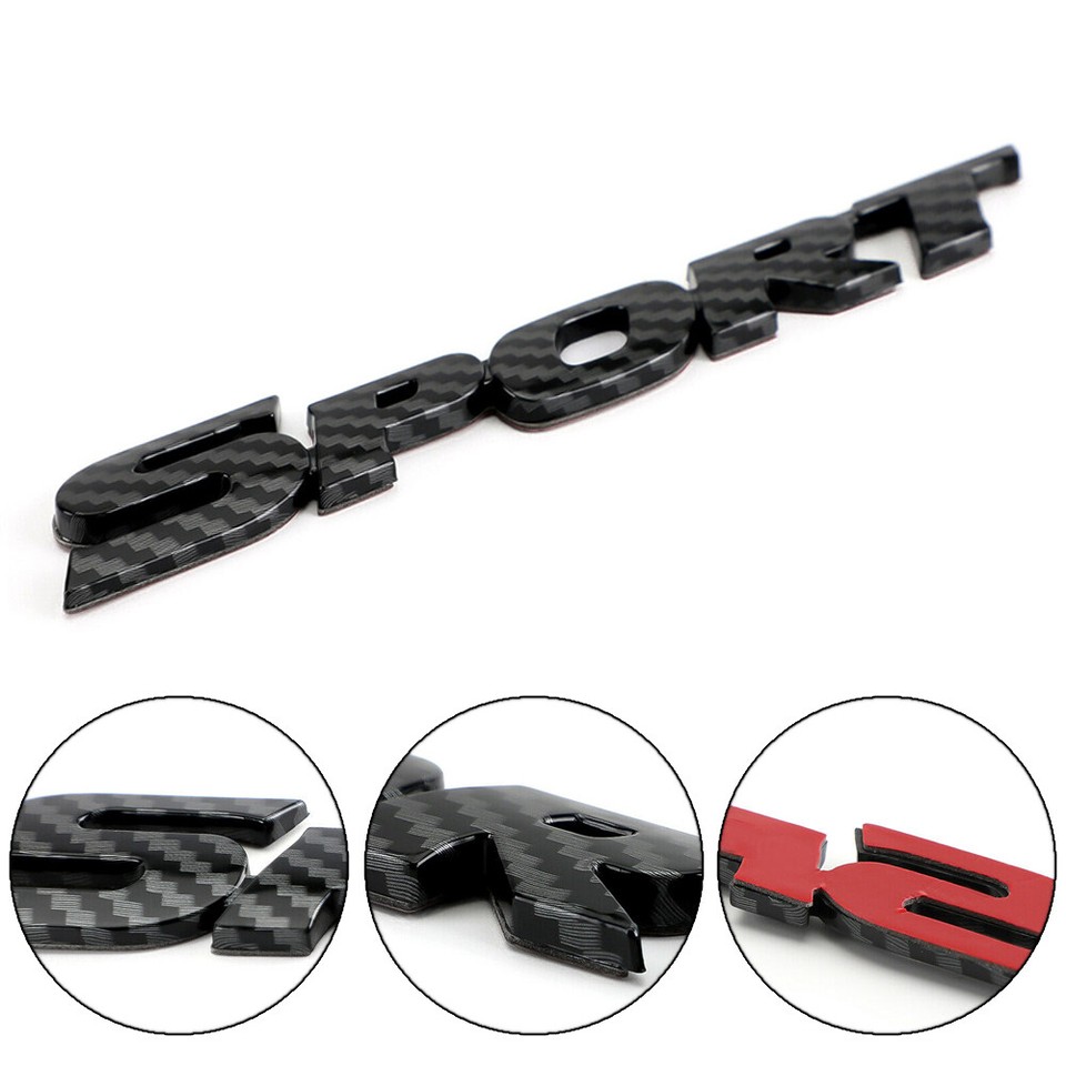 3D SPORT Logo Emblem Badge Sticker Trunk Bumper Decal Car Accessories ...