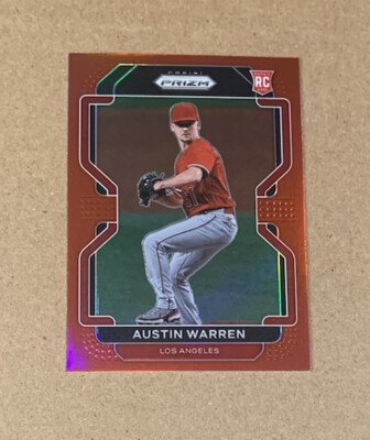 2022 Panini Prizm Austin Warren Red Parallel ROOKIE RC Los Angeles ...