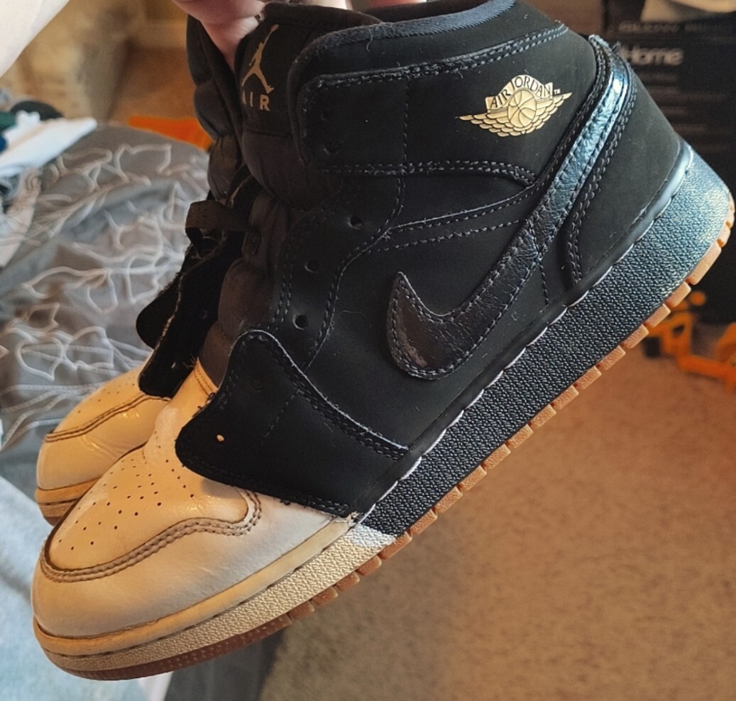 Size 7 - Air Jordan 1 Retro PL 2003 Metallic Gold for sale online | eBay