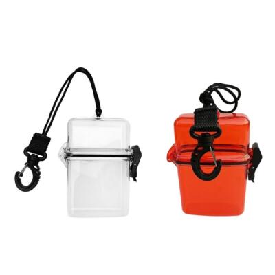 Scuba Diving Diver Surfing Waterproof Box Case Container & String, Clip ...