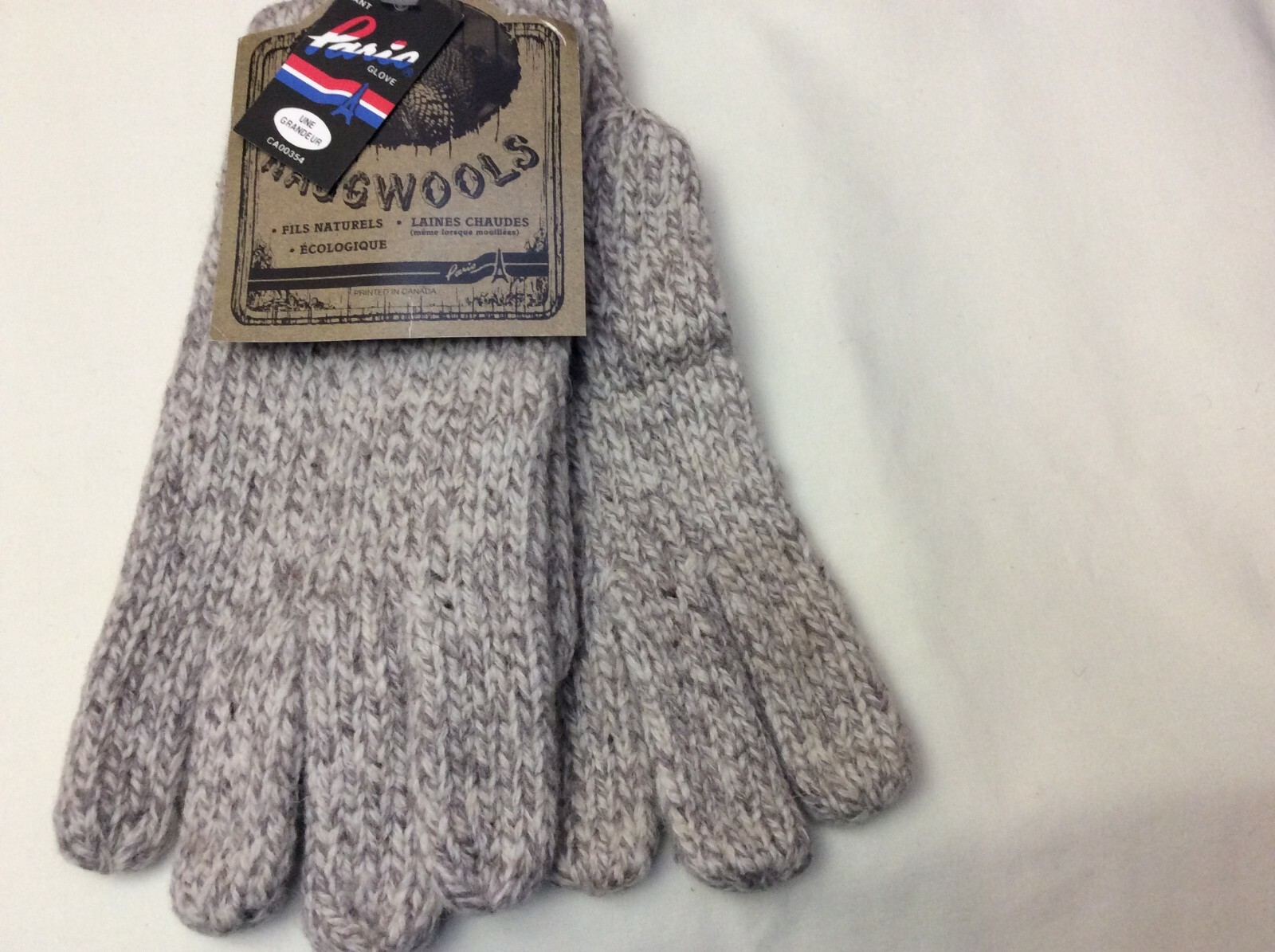 Rugged Wear Women's Ragg Wool Gloves Thinsulate/Unlined, Oatmeal, One ...