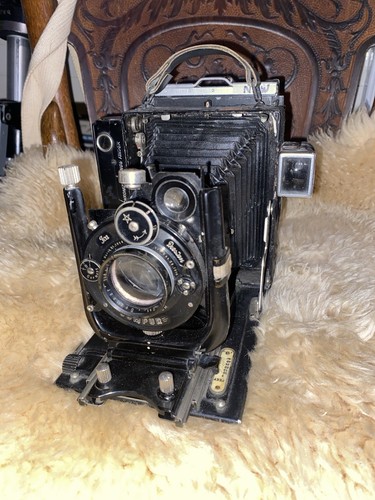 Vintage Ica Dresden Compur Large Format Folding Camera Graflex TESTED ...