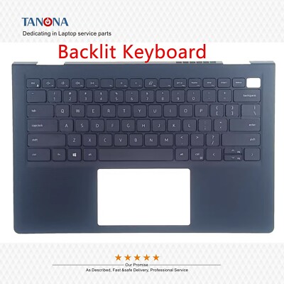 New 0M00R9 For Dell Vostro 3420 3425 3430 3435 P152G Palmrest + Backlit ...