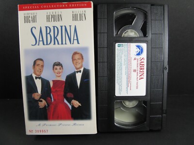 Sabrina 1954 VHS 1996 Edition Audrey Hepburn Humphrey Bogart Paramount ...