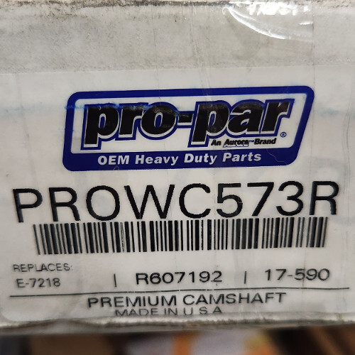 Pro-Par PROWC573R Brake Camshaft (E-7218, R607192, C218R) | eBay
