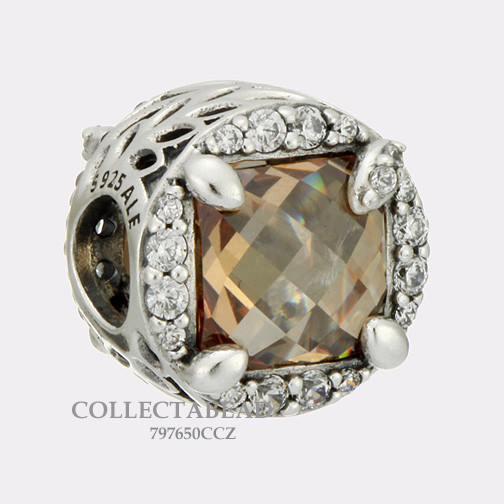Authentic Pandora Silver Radiant Grains of Energy Golden CZ Bead ...