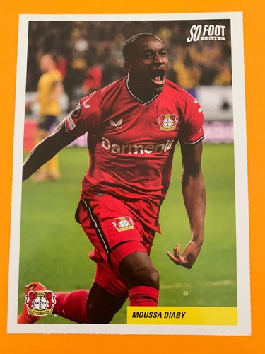MOUSSA DIABY, BAYER LEVERKUSEN, RARE 2023 FOOTBALL ROOKIE CARD SO FOOT ...