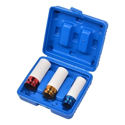 1/2" Drive Lug Nut Impact Socket Set Thin Wall Deep Wheel Protector ...