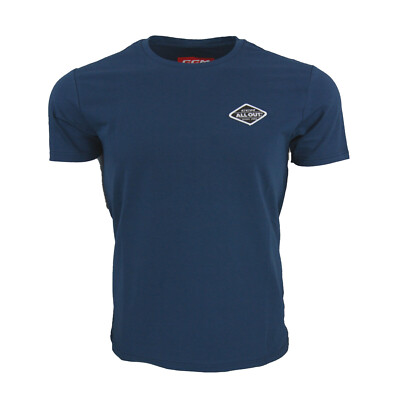 CCM Hockey All-Outside SS T-Shirt Size Senior/Adult-French Navy | eBay