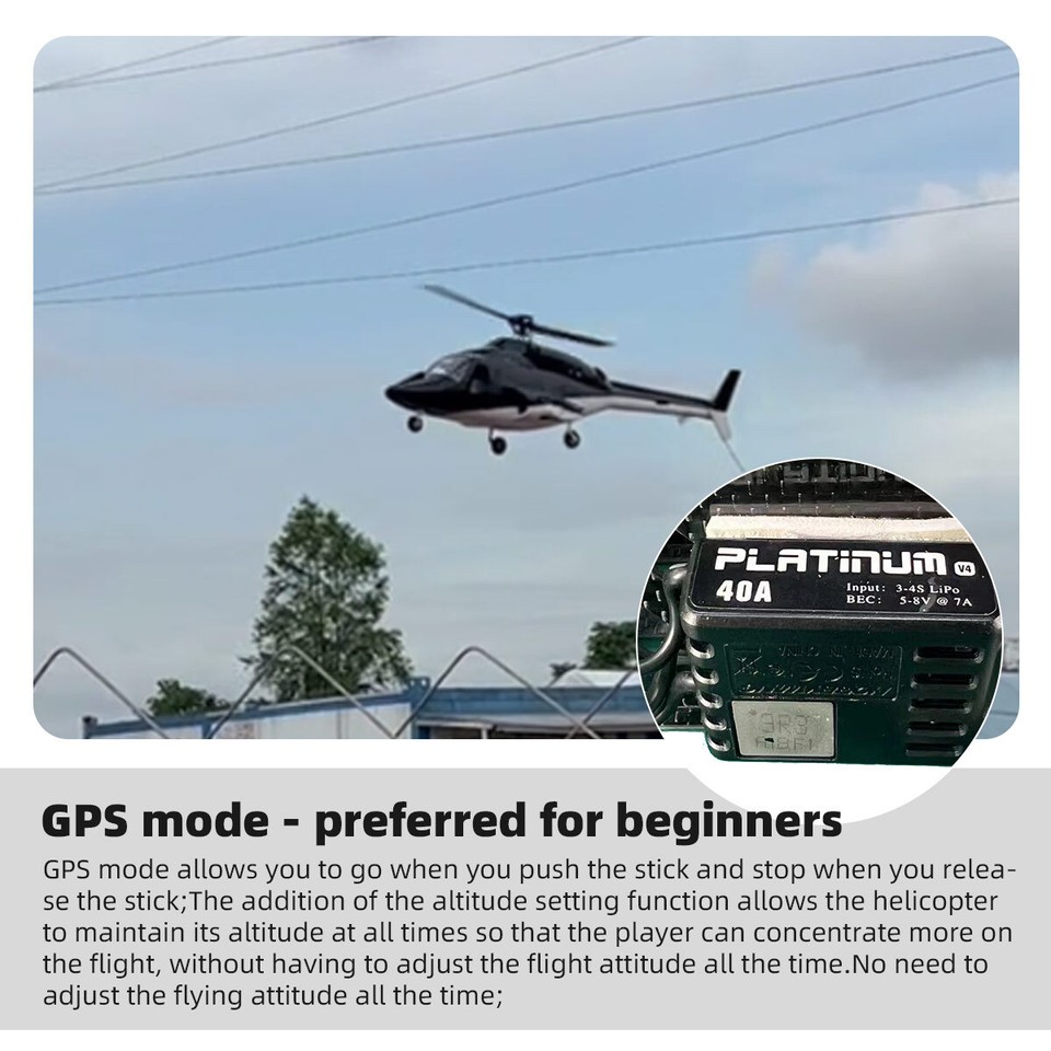 Roban 470 Size Airwolf RTF Version RC Helicopter Aircraft remote ...