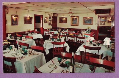 CENTERTON NJ VTG CHROME PC YE OLDE CENTERTON INN INTERIOR VIEW | eBay