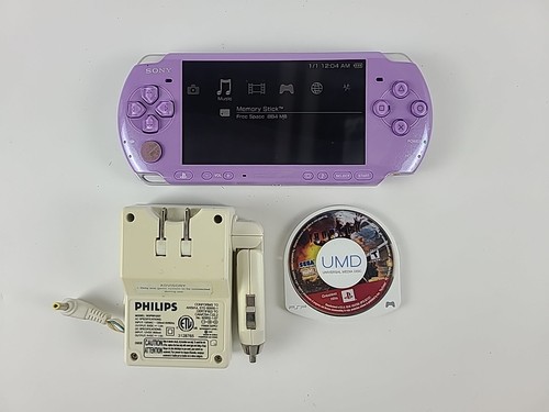 Sony PSP 3001 Purple Handheld Console Hannah Montana Edition - Tested ...