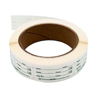 1 Roll 1x2'' Self-Adhesive Sticker Removable Freezer Food Storage ...