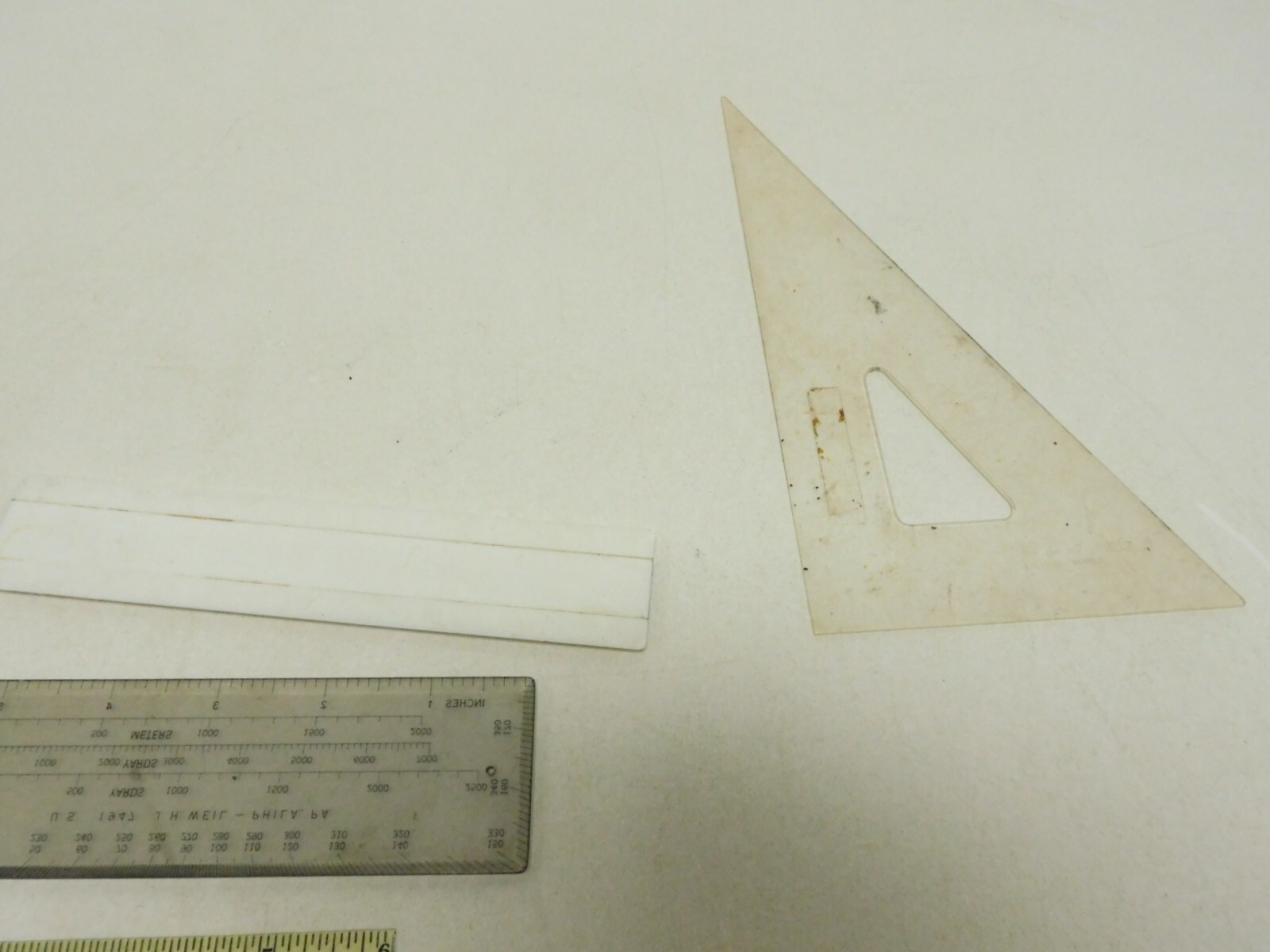 Lot of 5 Vintage Engineering Rulers IBM, J.H. Weil, Keuffel and Esser ...