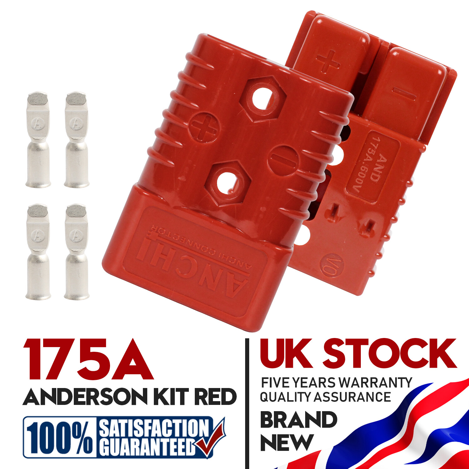 50 / 175AMP FOR ANDERSON Plug CABLE TERMINAL BATTERY POWER CONNECTOR ...