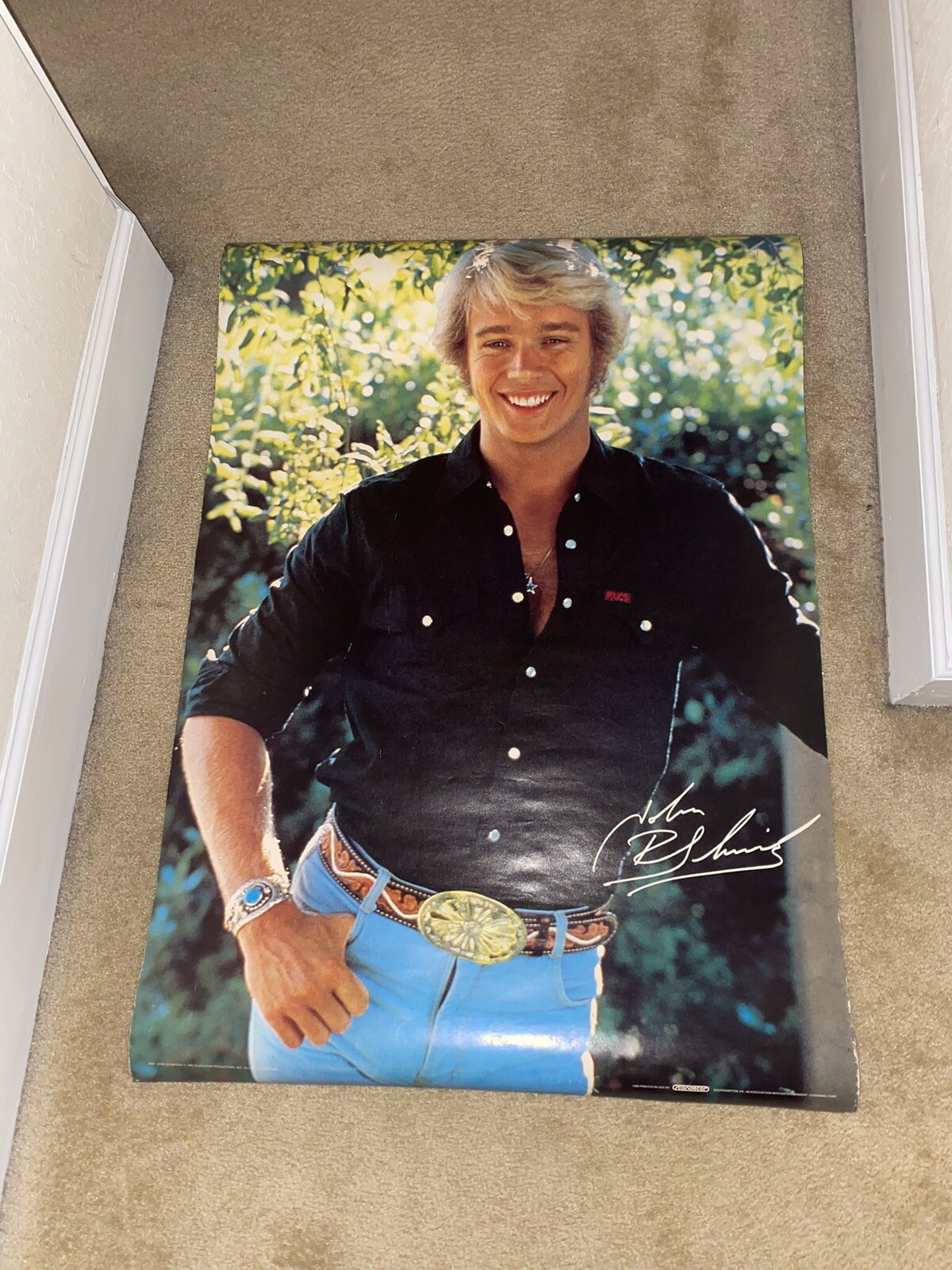 John Schneider Bo Dukes of hazzard original vintage poster RARE | eBay