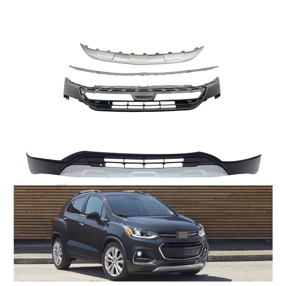 3 PC Front Lower Bumper Set Fits 2018 2019 2020 2021 2022 Chevrolet ...
