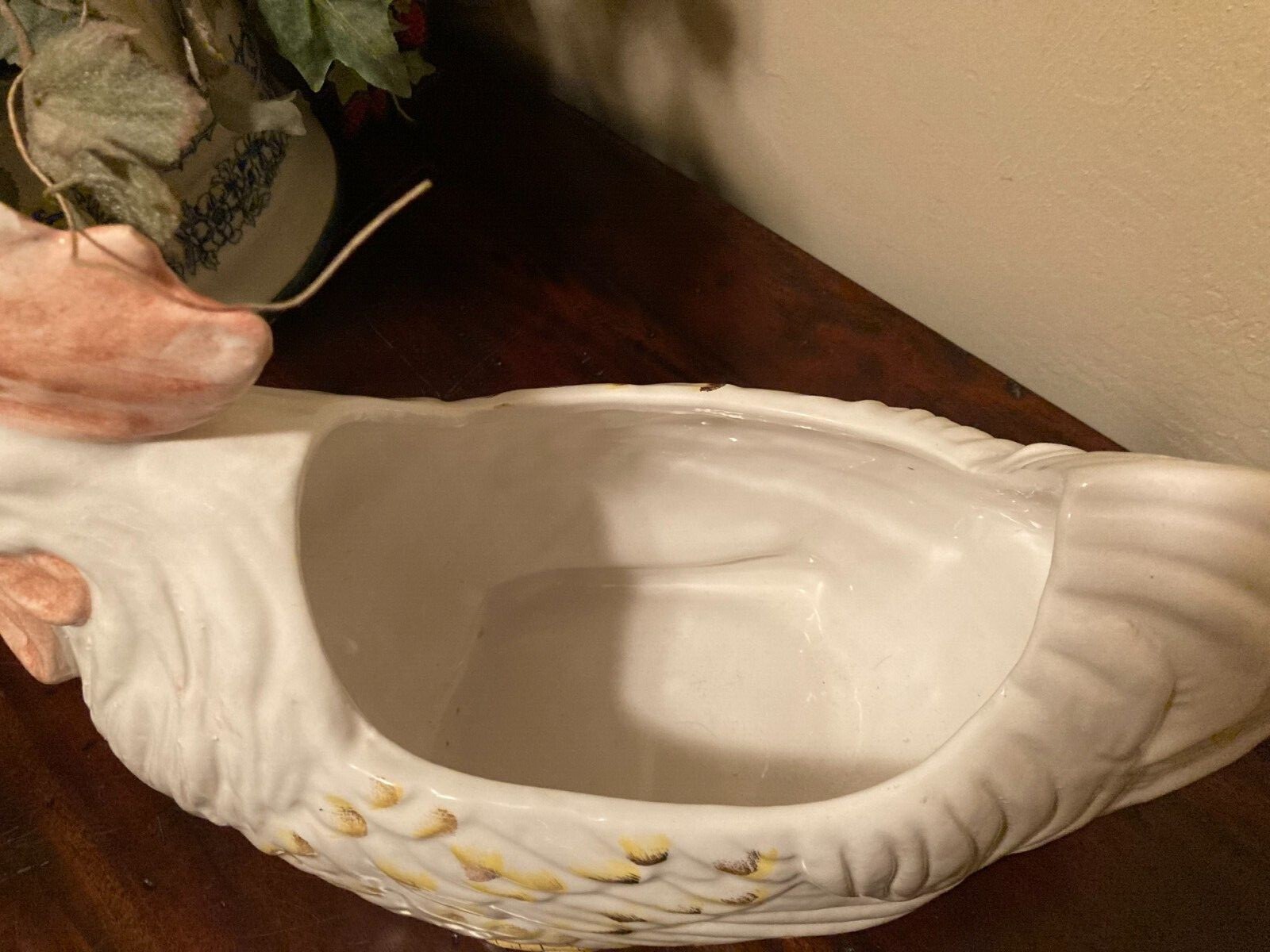 French Country Farmhouse Shabby Chic Planter Pot CHICKEN HEN 15 X 11 X6 ...