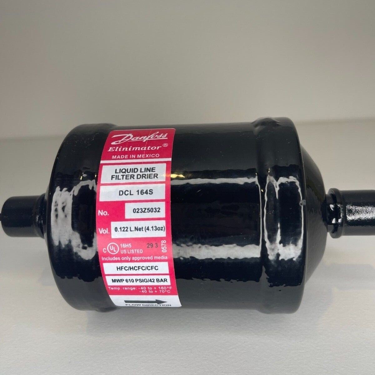 Danfoss Liquid Line Filter Drier DCL 164s 1/2 In. ODF 2-3 Tons ...