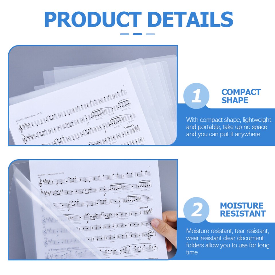 50 Pcs File Document Folder L-type Compact Folders Practical | eBay