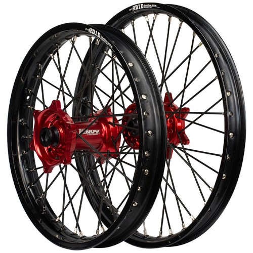 KTM 300 XC 2006 - 2010 Envy / DID SNR Wheel Set 21/18 Black Rims Red ...