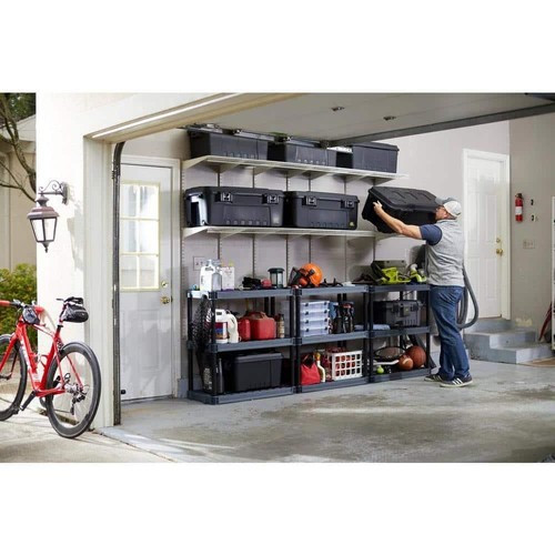 Plano Box Storage 27-Gal. Hinged Gal. Olive Drab Black 27-Gal ...