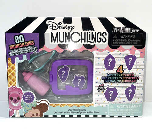Disney Munchlings Mini Munch Purple Display SERIES 1 w/Scented 4 ...