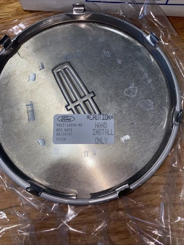 2 Genuine Lincoln Town Car aluminum wheel center cap YW1Z-1130-AA YW13 ...