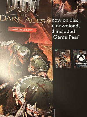 Doom The Dark Ages Store Display Sign Lot Of 2 2025 | eBay