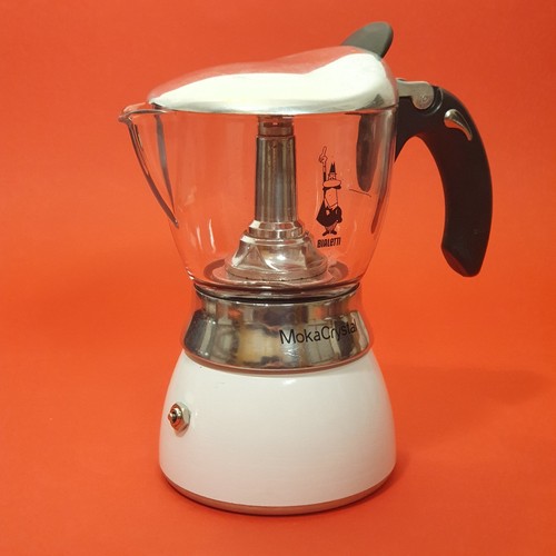 Vintage Italian Moka Espresso Coffee Maker, Moka Crystal Design, 6 Cups ...