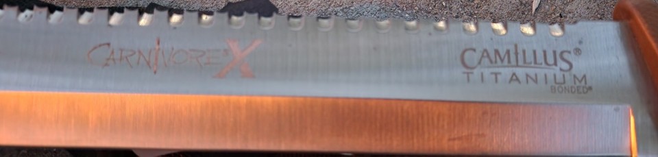 Camillus Carnivore X 18.5" Machete Knife w/ Sheath Titanium Bonded ...