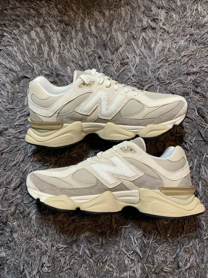 New Balance 9060 Oatmeal Beige Mesh Suede Men's Shoes Size 11.5 ...