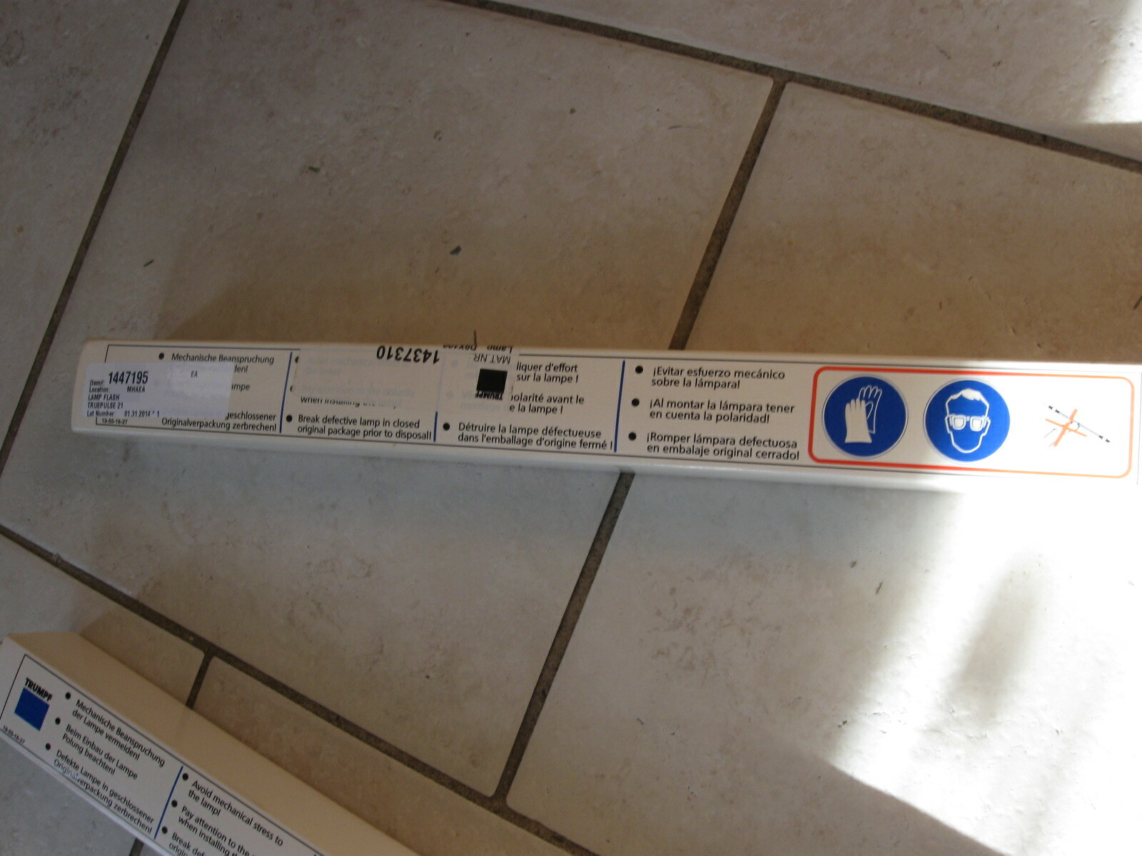 NEW Trumpf Laser Flash Arc Lamp D9X100 for TruPulse 21 model#- 01-04-35 ...