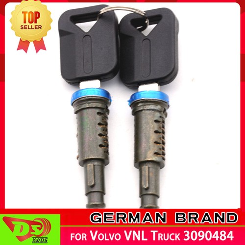 Front Outside Door Lock Cylinder Set with Keys for Volvo VNL Truck ...