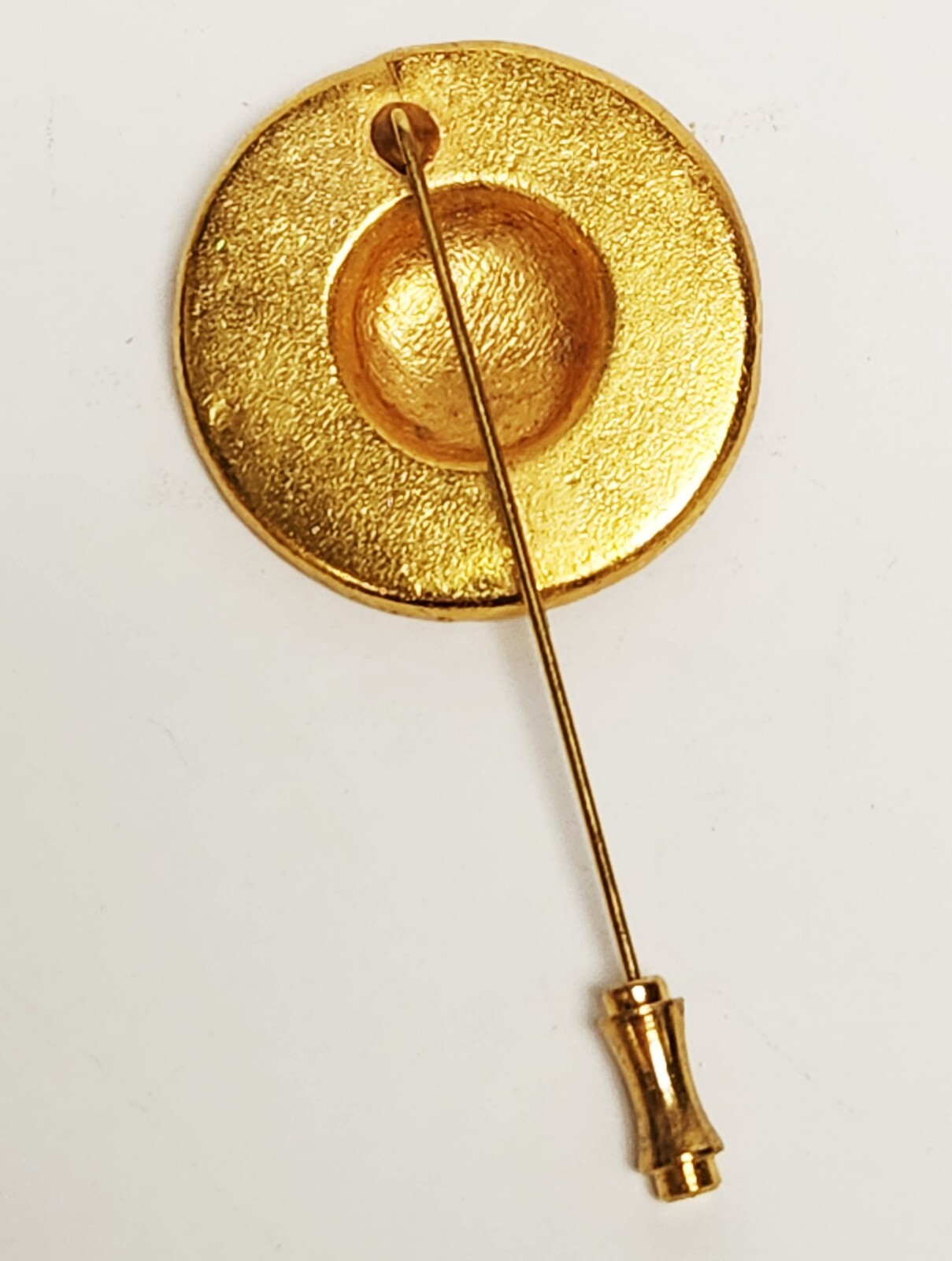 Vintage Brushed Gold Tone Celestial Sun Goddess / Sun King Stick Pin 2 ...