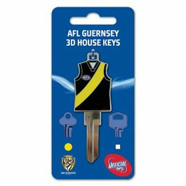 RICHMOND TIGERS GUERNSEY " AFL COLLECTORS KEY BLANK COLLECTORS KEY LW4 ...