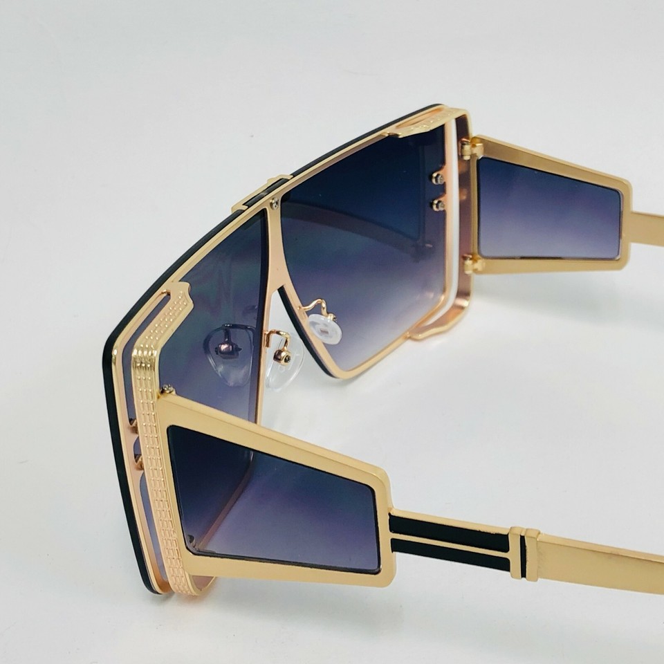 Men Women Sunglasses Designer Single Lens Oversized Large Shades Square ...