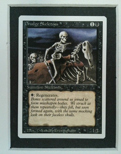Drudge Skeletons Revised Edition Magic The Gathering MTG 3rd HP Common ...