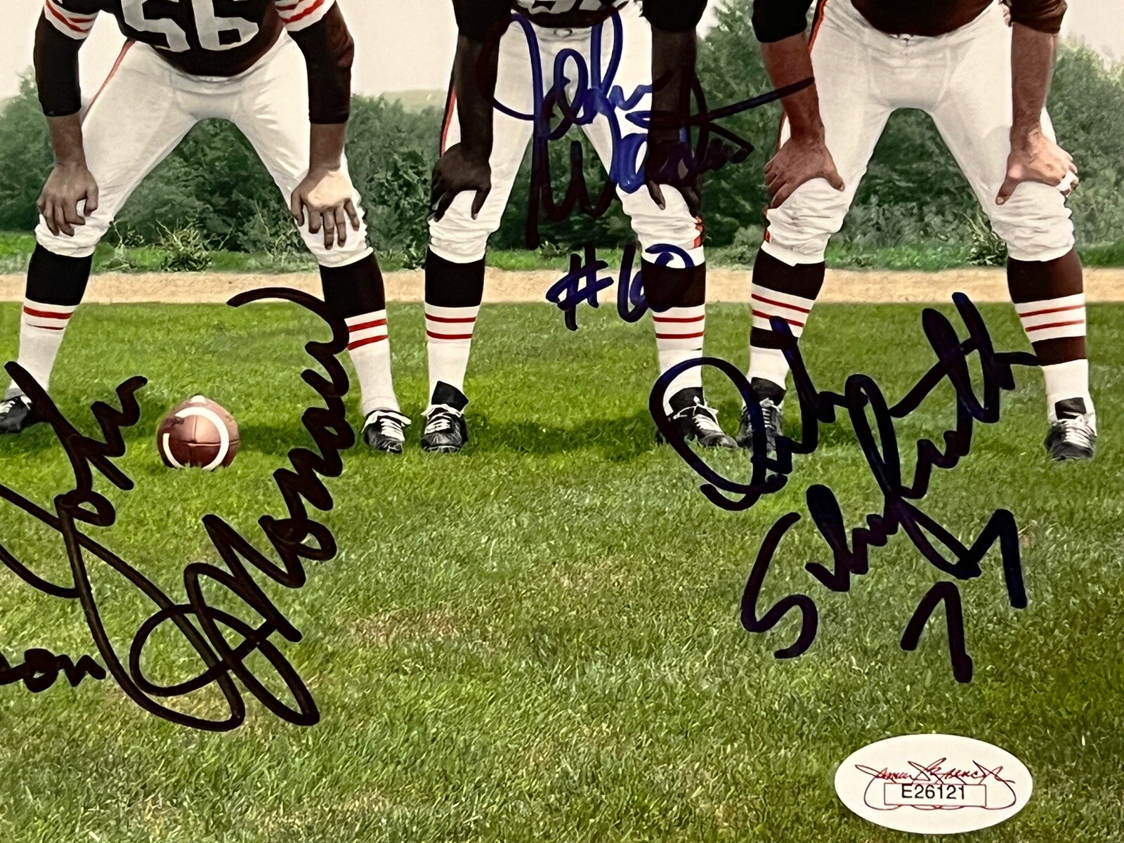 GENE HICKERSON HOF 5 -CLEVELAND BROWNS Signed Autographed photo JSA COA ...