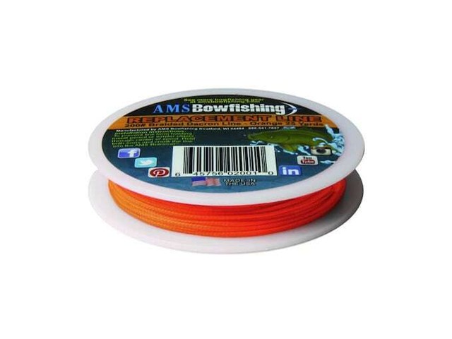 AMS Bowfishing Braided Dacron Line 25 Yards Orange L2025org for sale ...