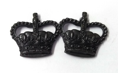 Genuine Vintage Military Issue Subdued St Edwards Rank Prong Crowns X2 ...