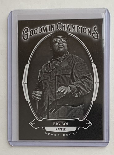2020 Upper Deck Goodwin Champions Big Boi Rapper Black and White SSP ...
