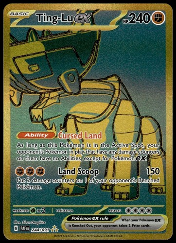 Ting-Lu ex 244/091 Pokémon TCG Paldean Fates Holo Hyper Rare NM | eBay