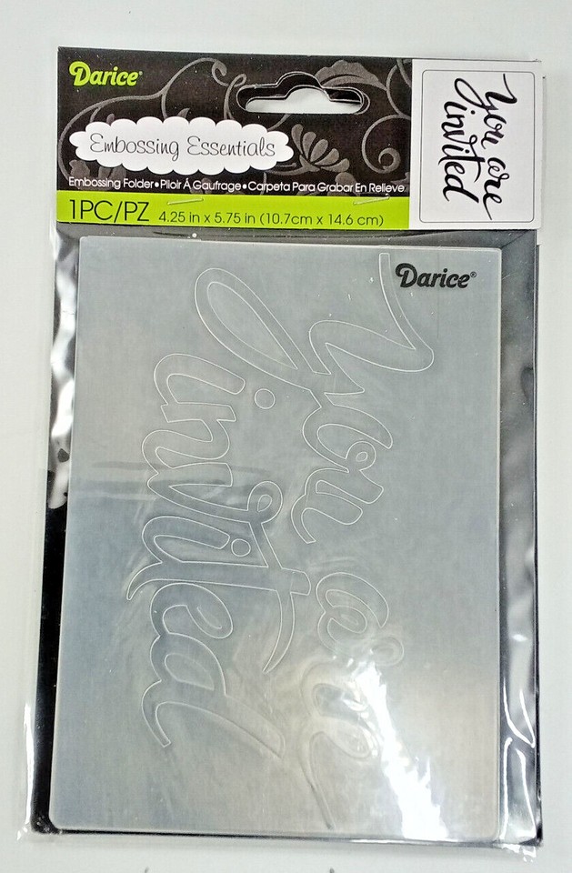 Darice Embossing Essential Folders, Multiple Patterns, You Choose! | eBay