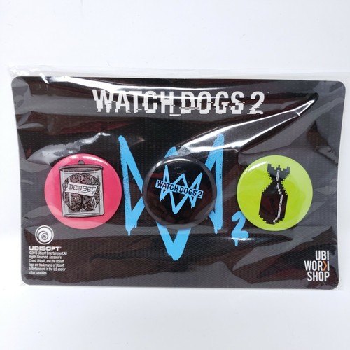 NEW Watch Dogs 2 - 3 Pin Set - Promo Ubisoft GameStop Exclusive | eBay