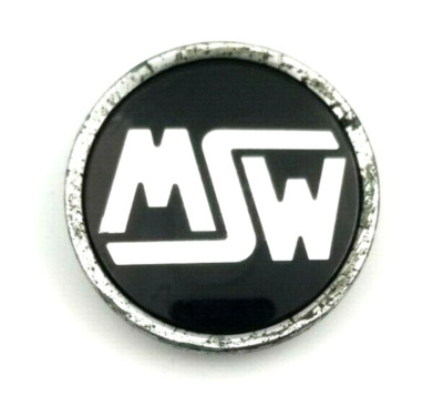 MSW Custom Wheel Center Cap Gloss Black Finish Chrome Edge PCF86 | eBay