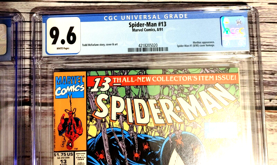 Spider-man #13 CGC 9.6 Lot of 2 McFarlane 1991 black costume. One ...