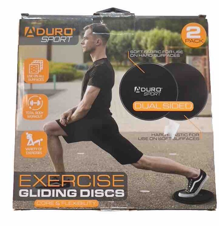 Aduro Sport Dual Sided Exercise Gliding Discs Fitness Core Sliders Home ...