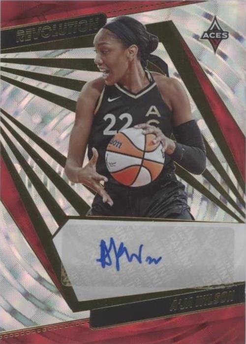 2022 Panini Revolution WNBA - Autographs A'ja Wilson #AG-AJW Fractal ...