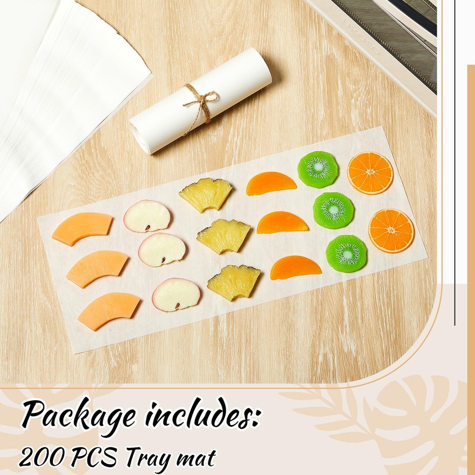 200 Pcs Tray Mats Set Freeze Dryer Trays Parchment One Off Paper Precut ...
